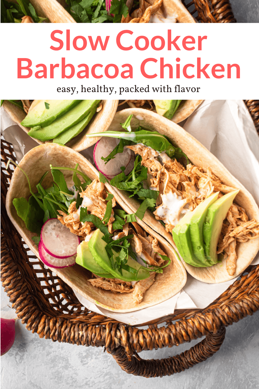 Slow Cooker Barbacoa Chicken - Slender Kitchen