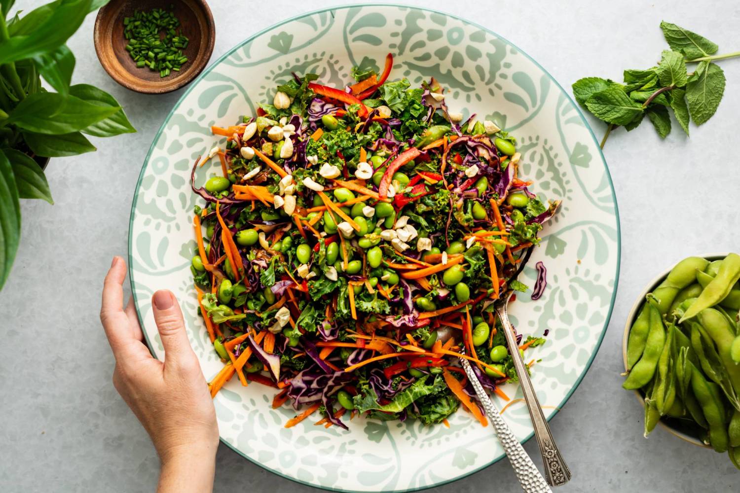 Edamame Salad (17 Grams Protein!)- Slender Kitchen