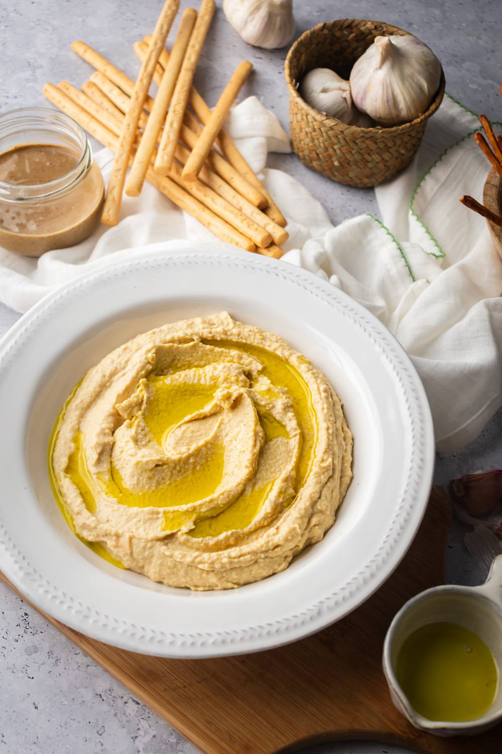 Garlic Hummus - Slender Kitchen