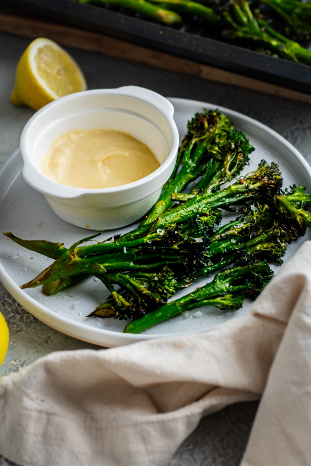 Garlic Grilled Broccolini - Slender Kitchen