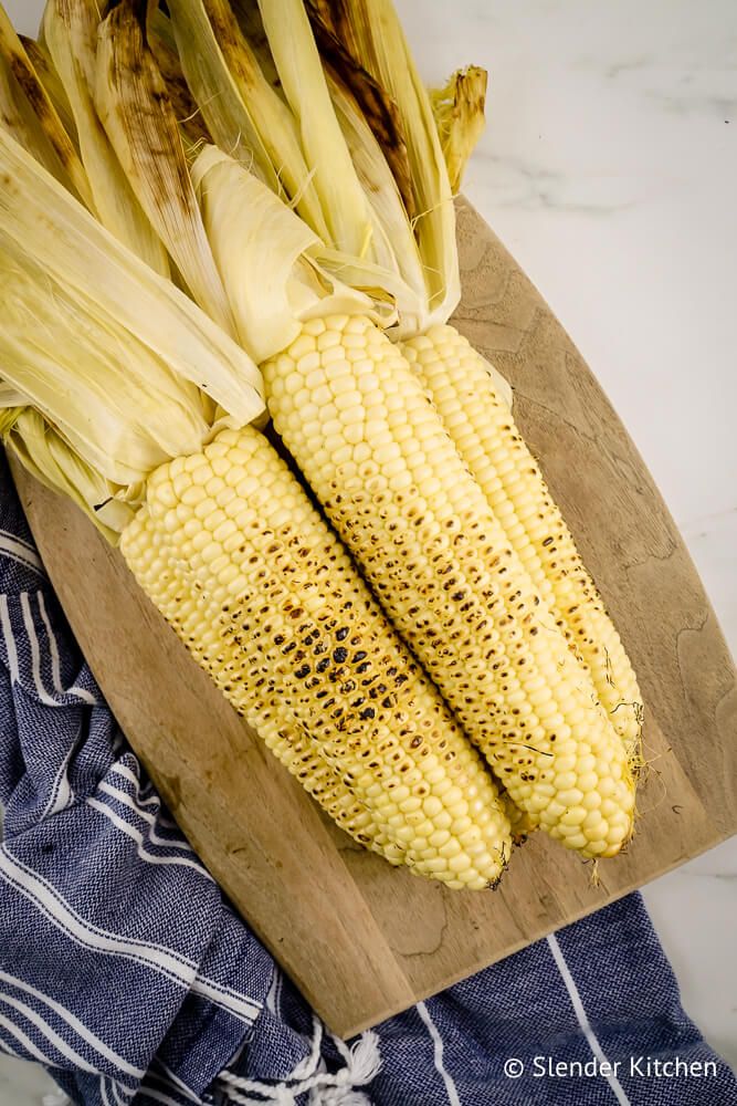 Easy Grilled Corn (How to Grill Corn) - Slender Kitchen