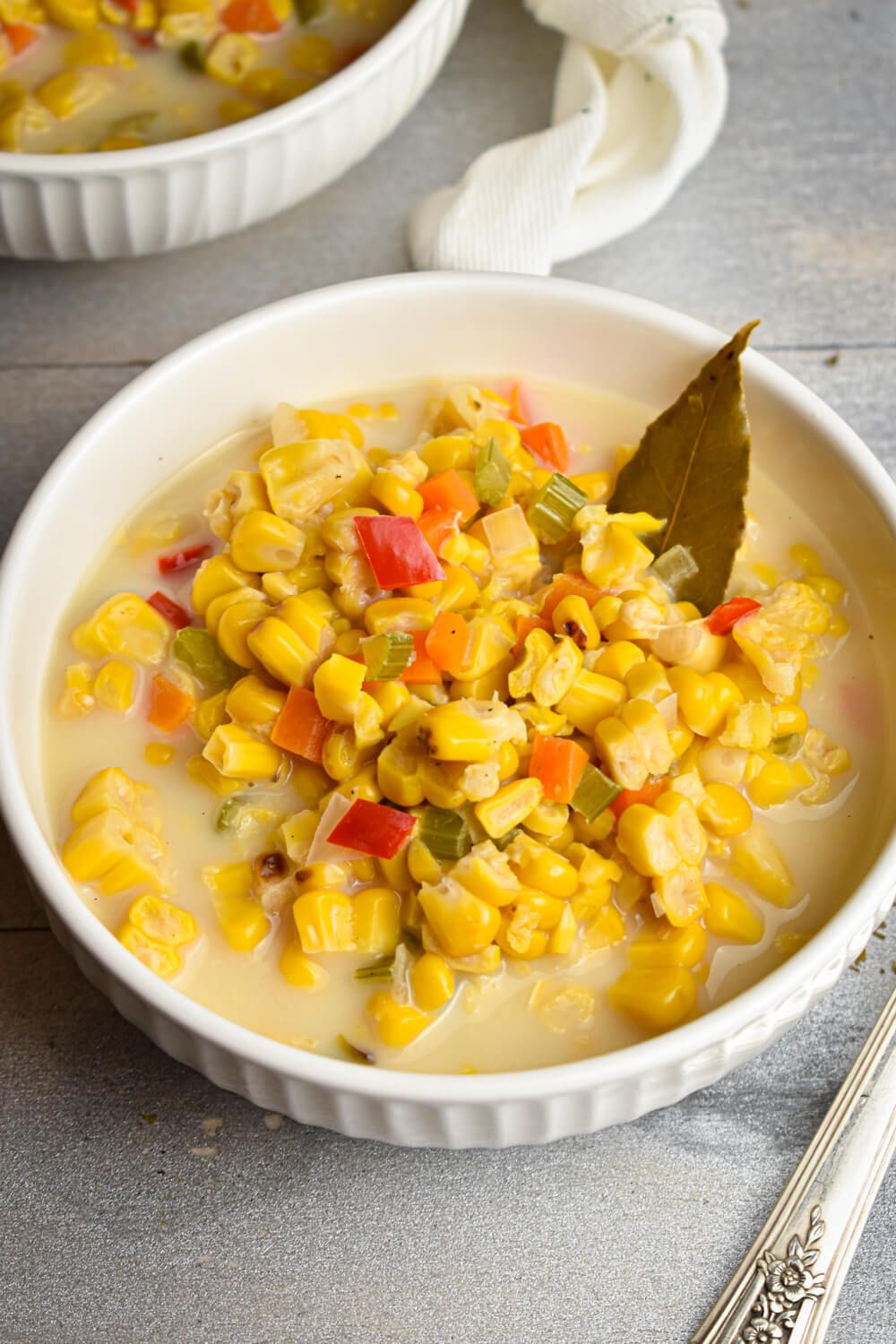 Slow Cooker Roasted Corn Chowder - Slender Kitchen