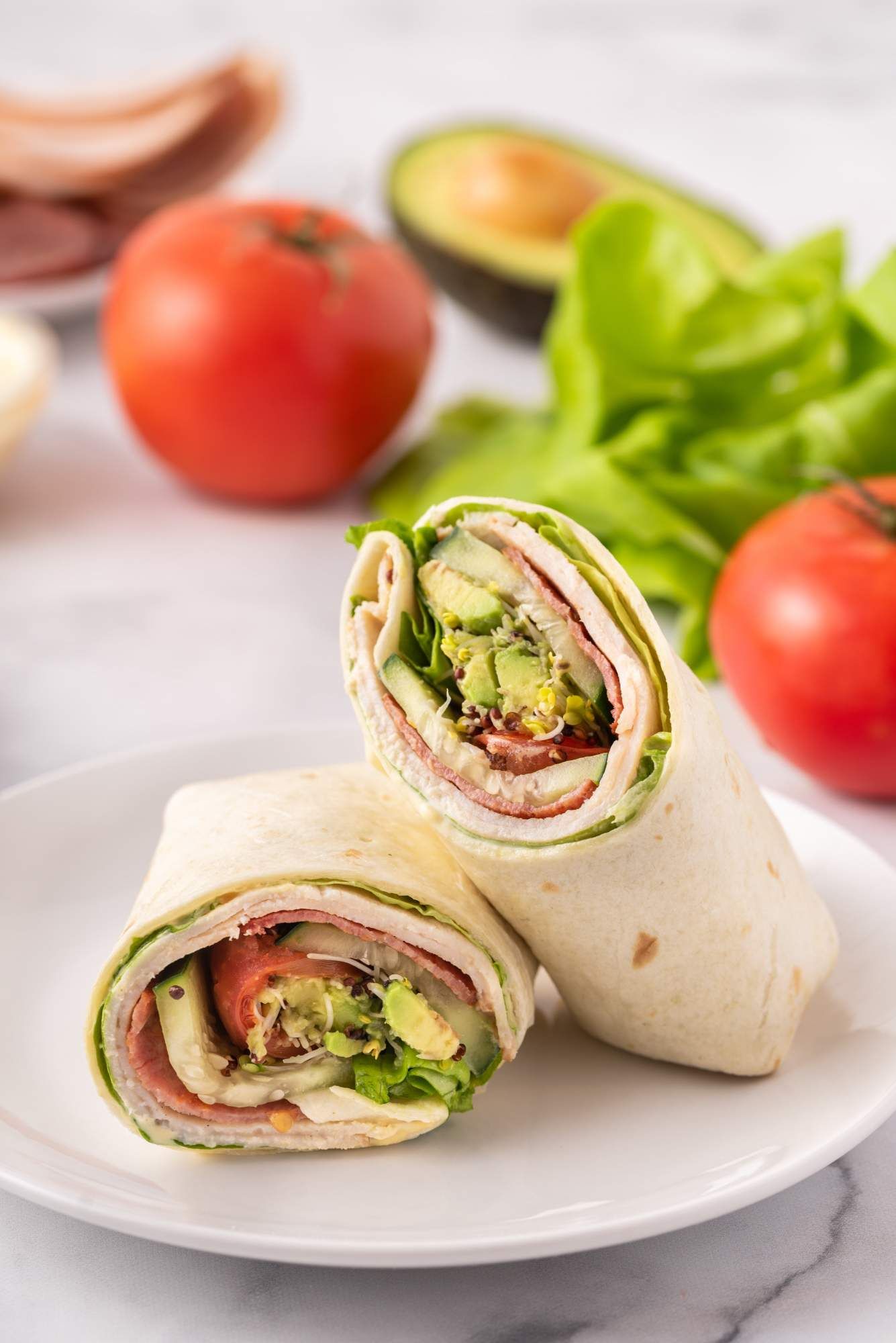 Turkey BLT Wraps - Slender Kitchen