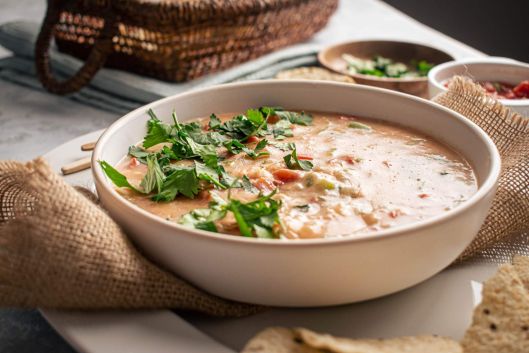 Healthy Queso Dip - Slender Kitchen