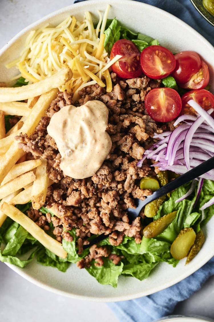 Burger Bowls (Healthy 15 Minute Meal!) - Slender Kitchen