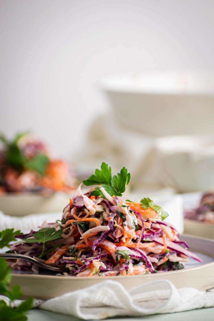 The Best Coleslaw (with Greek Yogurt!) - Slender Kitchen