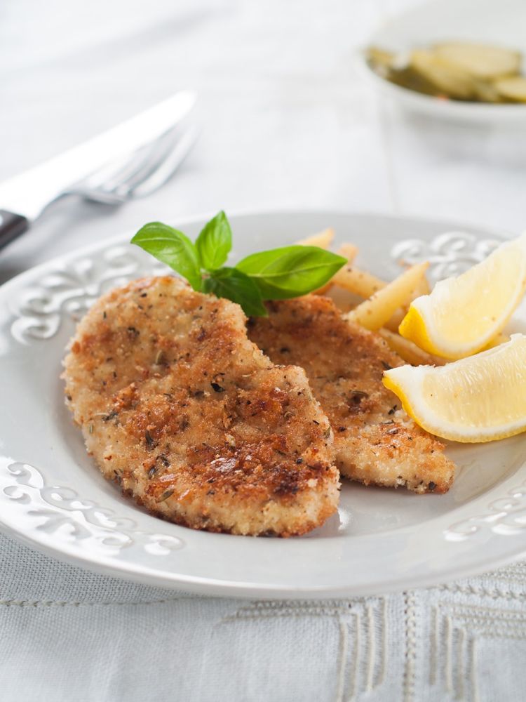 5 Ingredient Crispy Baked Pork Cutlets - Slender Kitchen