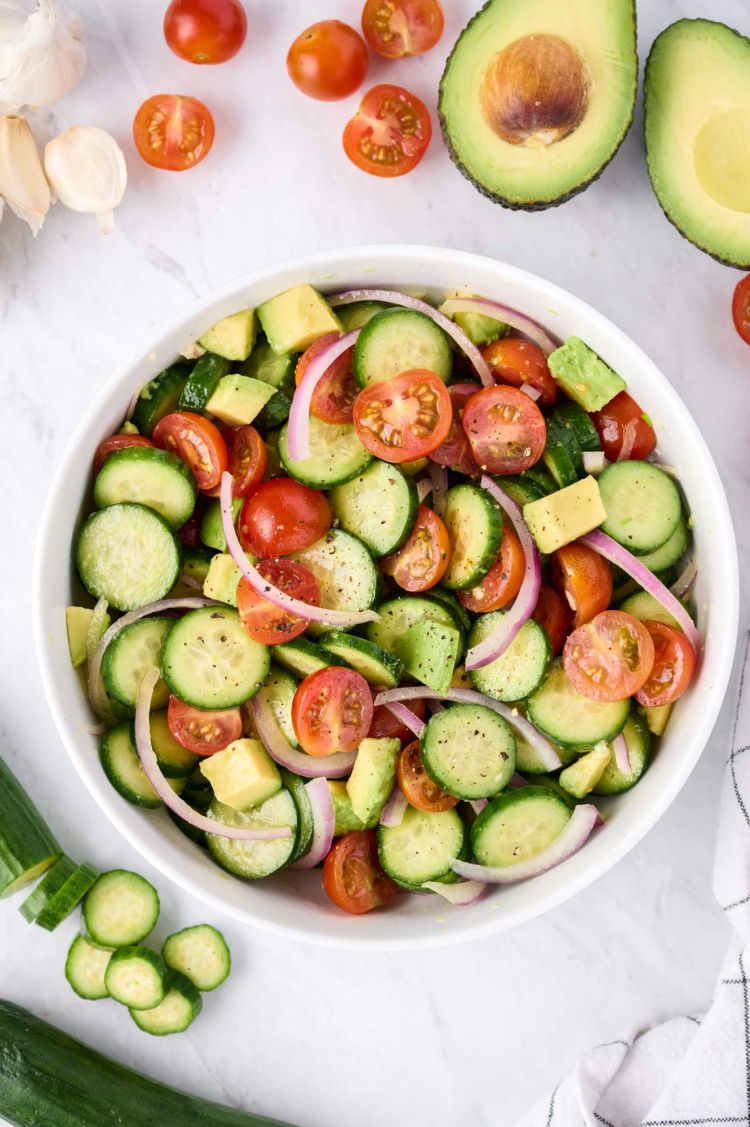 Easy Cucumber Salad - Slender Kitchen