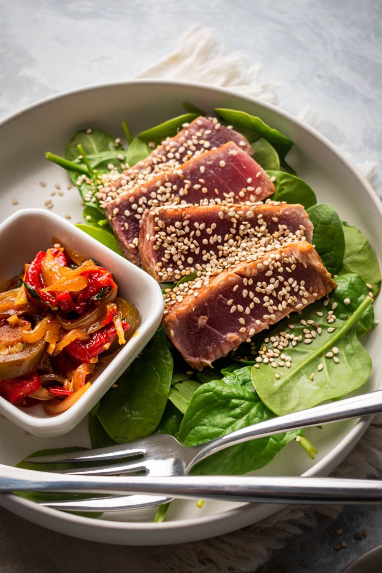 Sesame Soy Grilled Tuna - Slender Kitchen