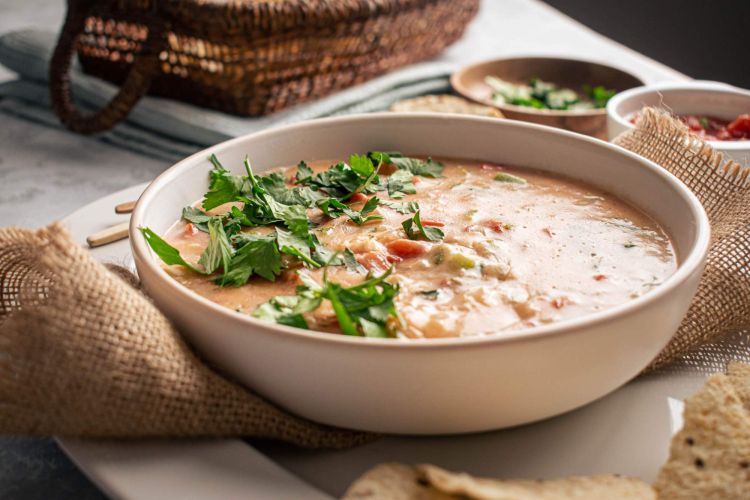 Healthy Queso Dip - Slender Kitchen