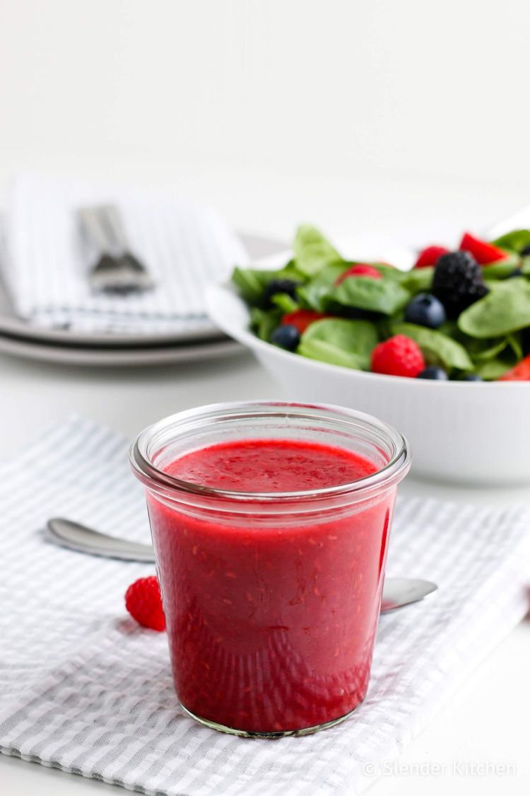 Raspberry Vinaigrette Dressing - Slender Kitchen