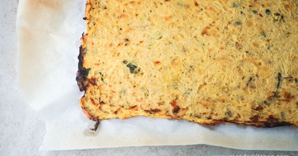 Spaghetti Squash Pizza Crust - Slender Kitchen