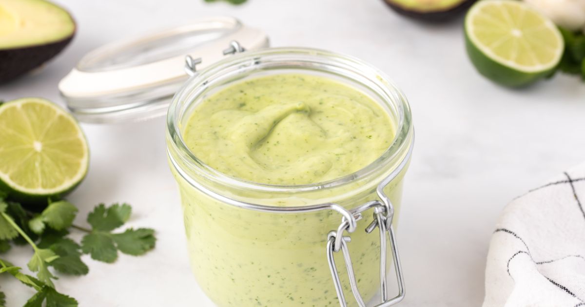 Creamy Avocado Dressing (with Greek Yogurt!)- Slender Kitchen