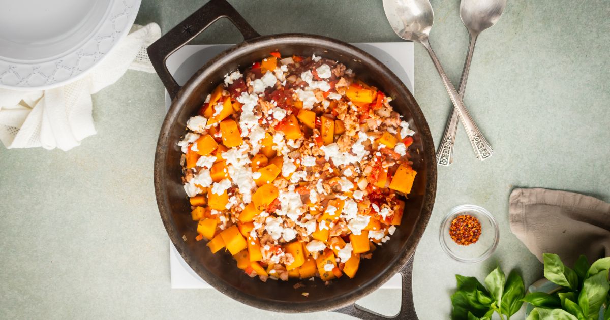 Ground Turkey and Butternut Squash Skillet - Slender Kitchen