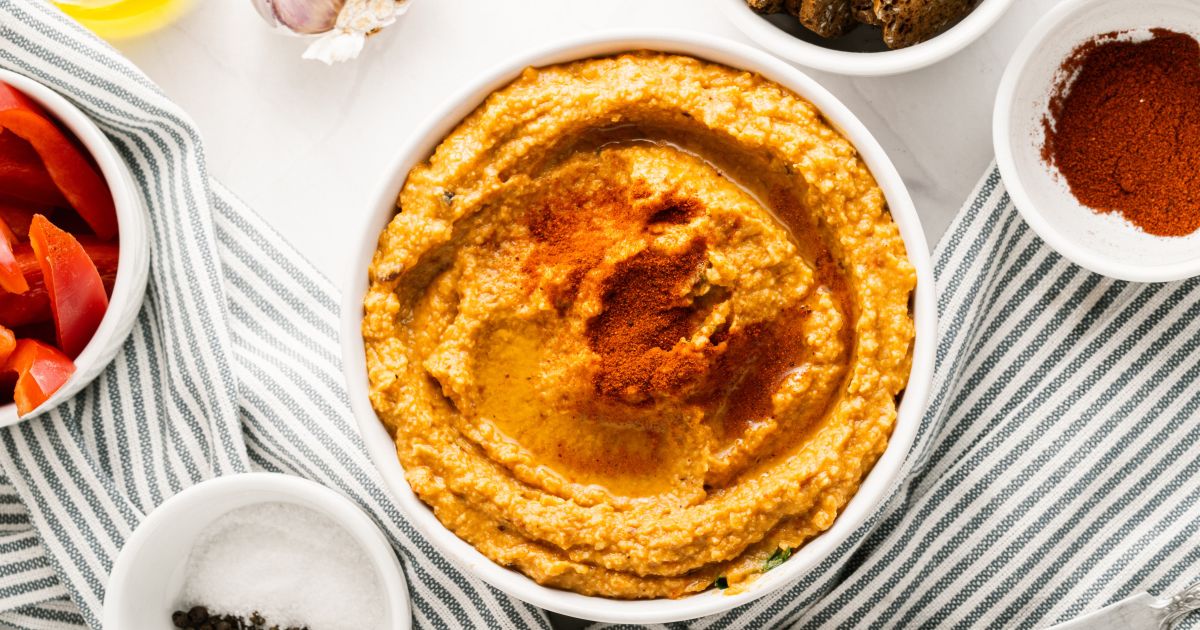 Easy Roasted Red Pepper Dip - Slender Kitchen