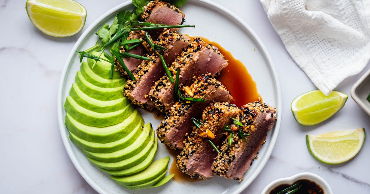 Sesame Crusted Tuna (Only 4 Ingredients!)