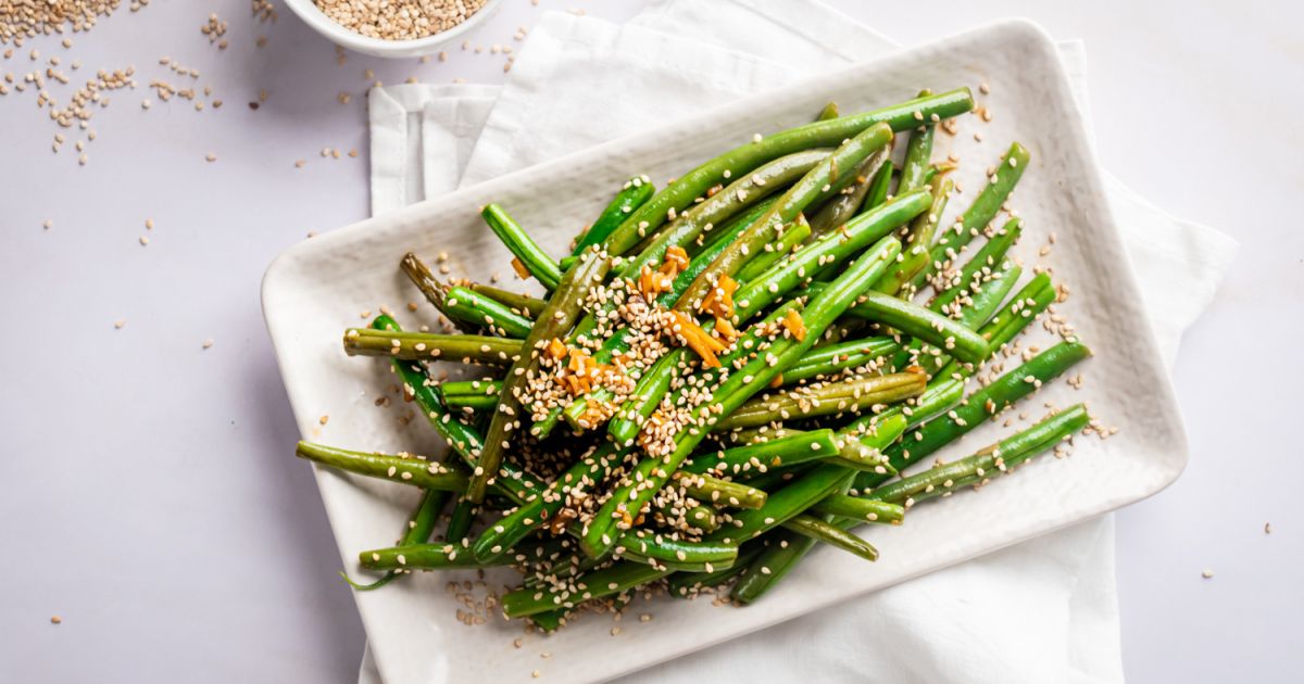 Sesame Green Beans - Slender Kitchen