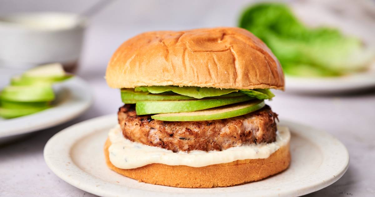 Turkey Apple Burgers - Slender Kitchen