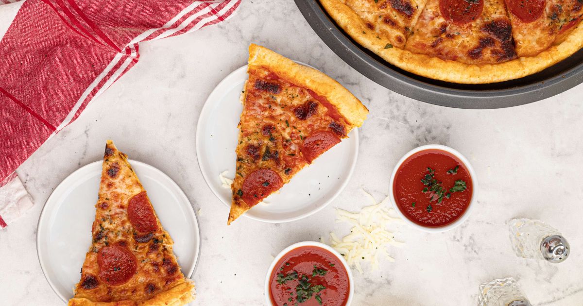 Two Ingredient Pizza Dough - Slender Kitchen