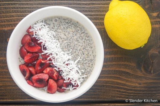 Lemon Chia Seed Pudding - Slender Kitchen