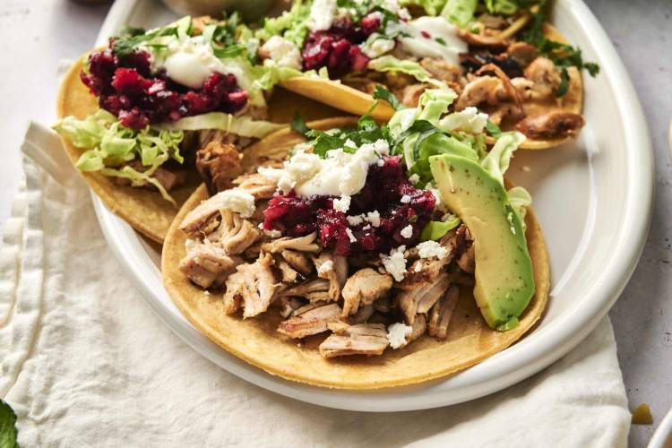 Leftover Turkey Tacos (15 Minute Meal!) - Slender Kitchen