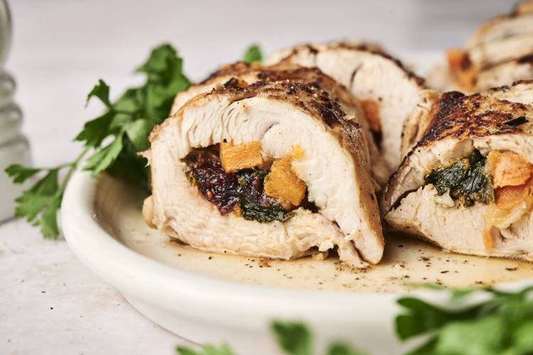 Stuffed Turkey Tenderloin (Perfect for the Holidays!) - Slender Kitchen