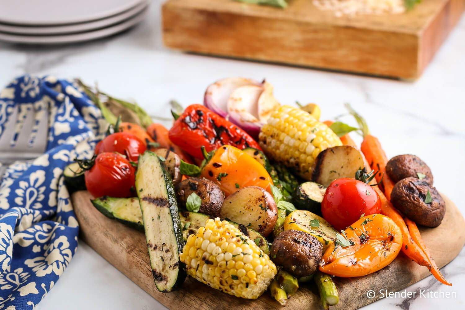 Easy Grilled Vegetables - Slender Kitchen