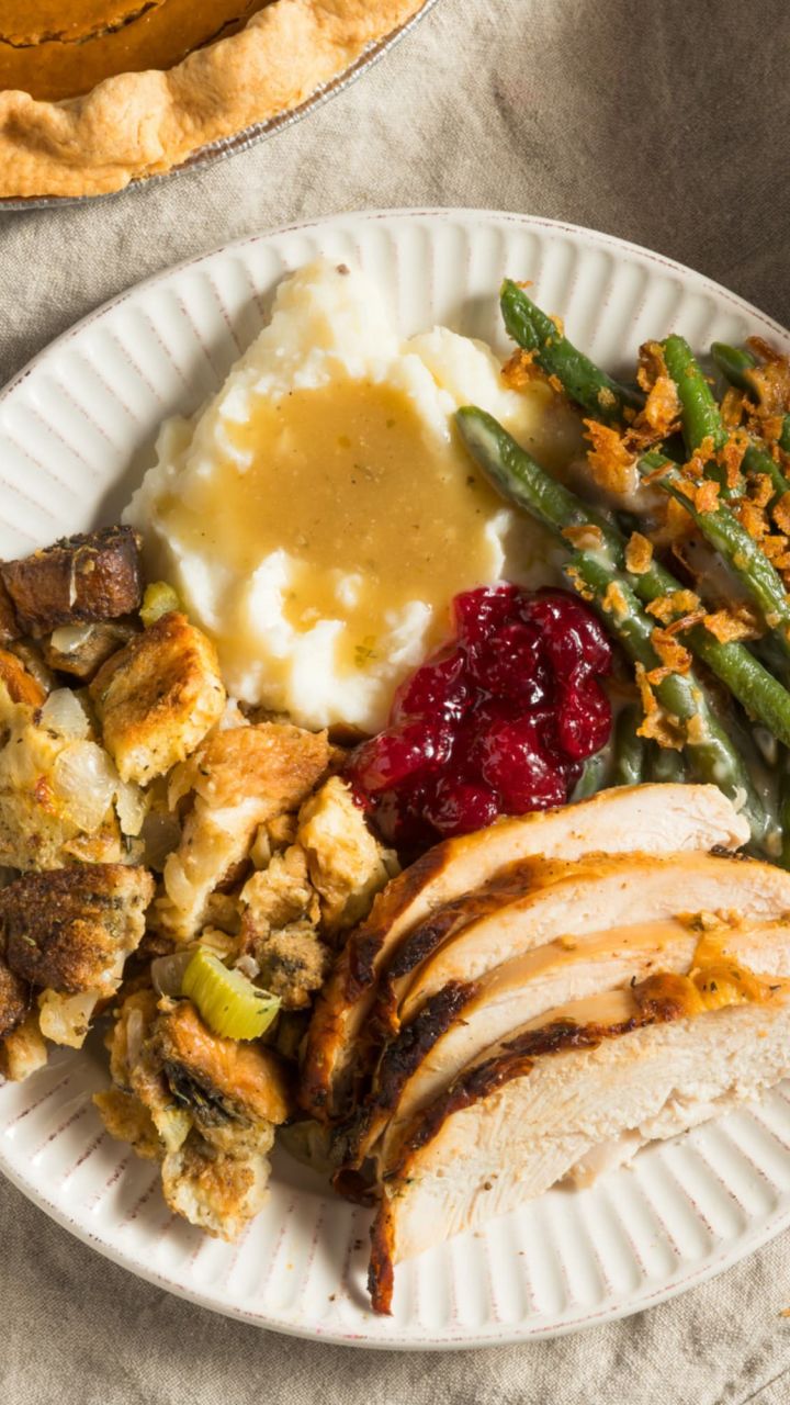 Healthy Thanksgiving Dinner Plate