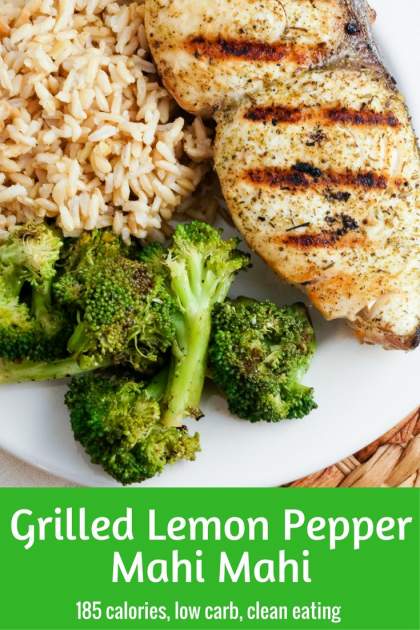 Grilled Lemon Pepper Mahi Mahi - Slender Kitchen