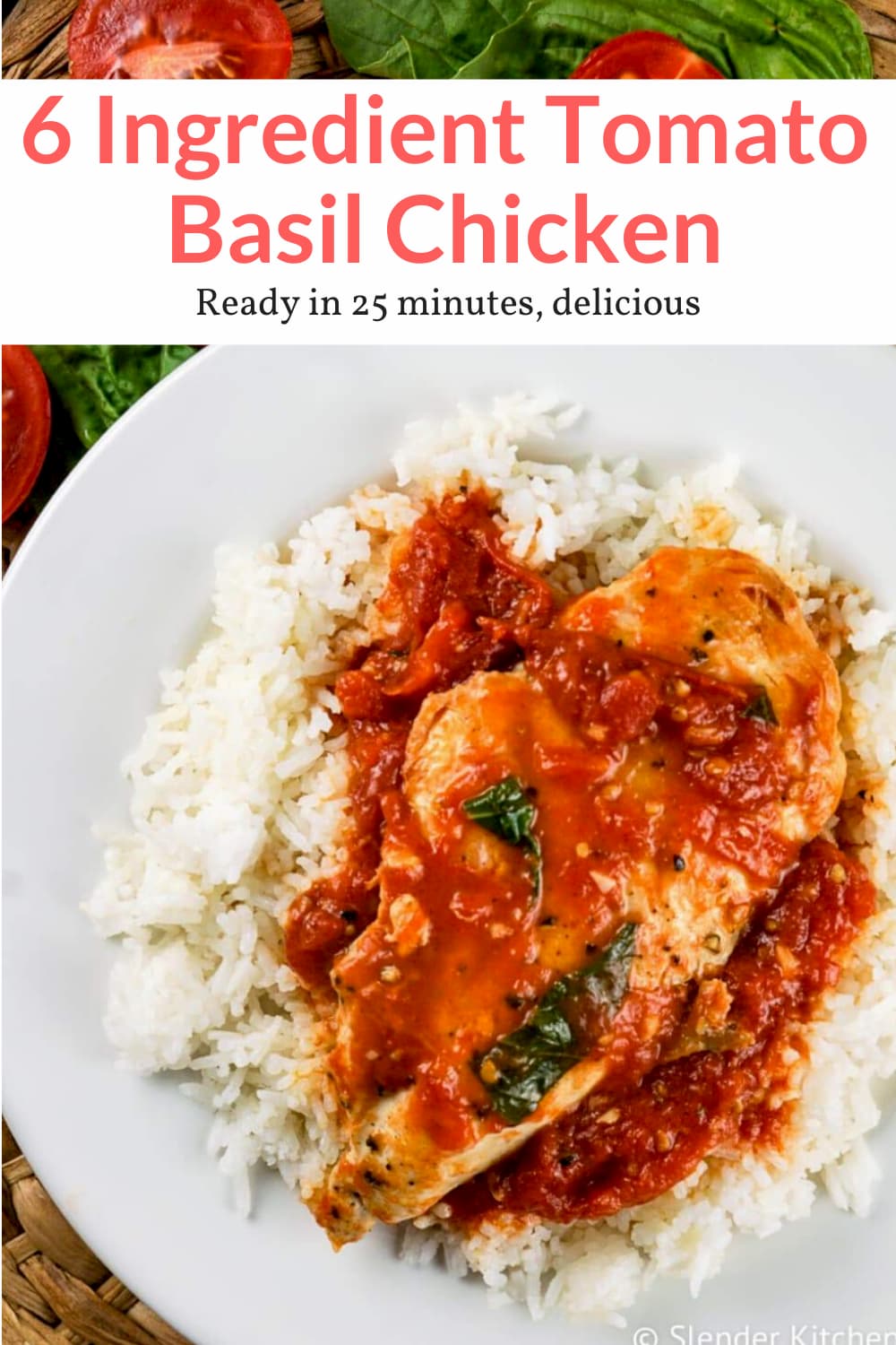Tomato Basil Chicken - Slender Kitchen